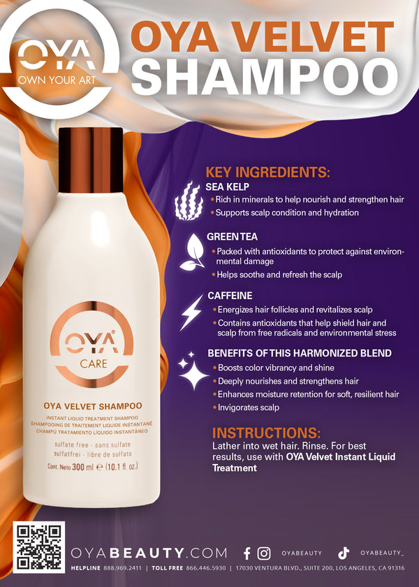 OYA Velvet Shampoo (300ml / 10.1 fl. oz) - Oya-Beauty-Store RETAIL
